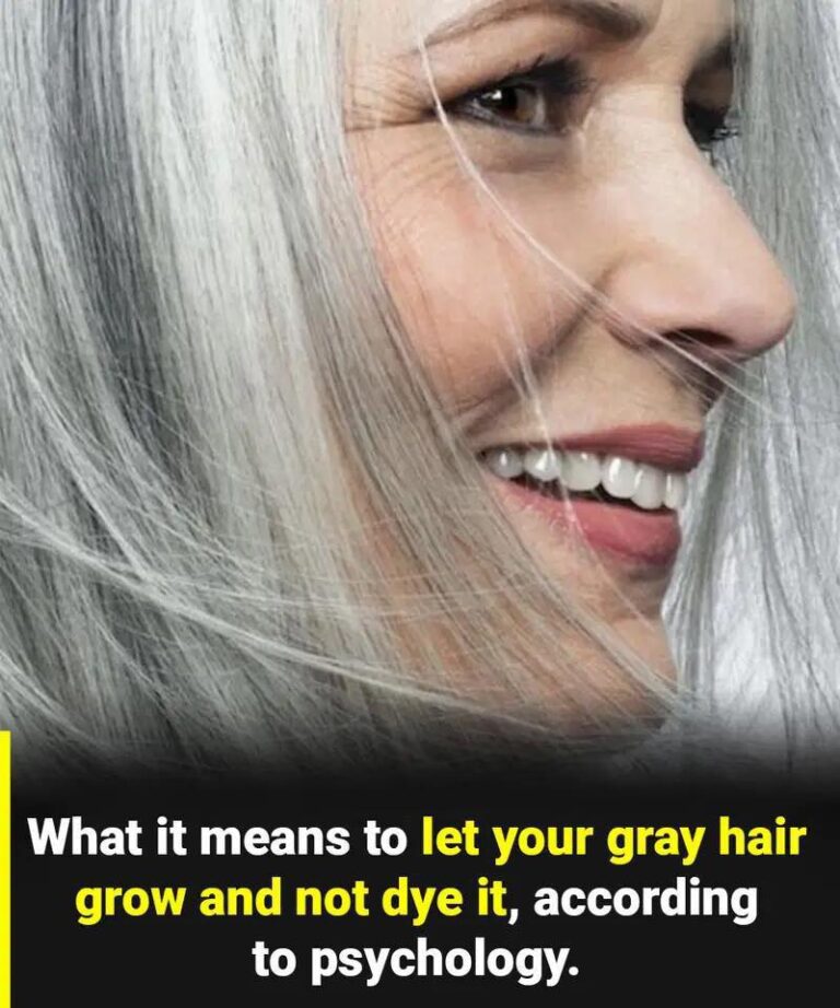 What Letting Your Gray Hair Grow Out Really Says About You